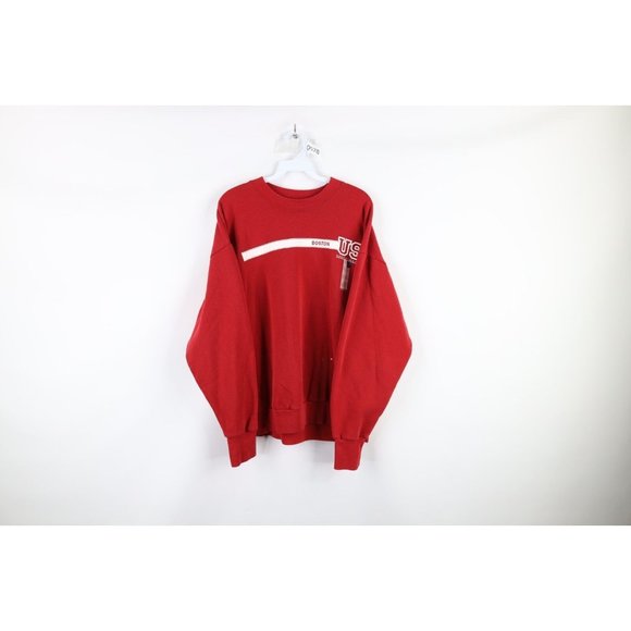 Vintage | Shirts | Vintage 9s Streetwear Mens Large Thrashed Boston ...